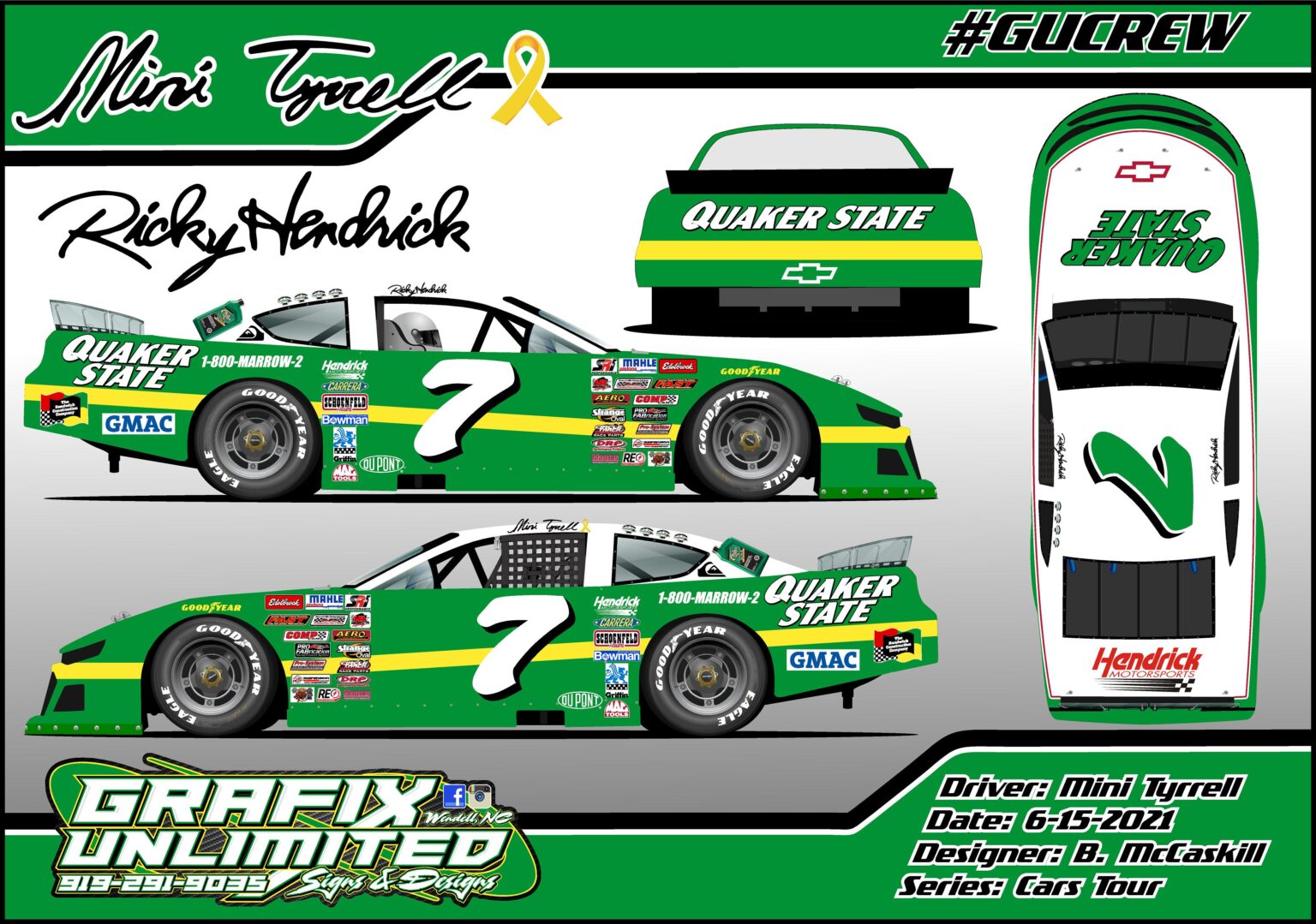 Mini Tyrrell Honors Ricky Hendrick in Throwback 276 – Short Track Scene