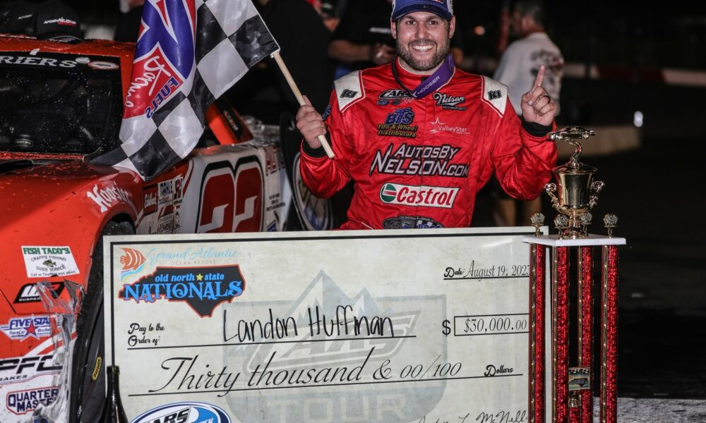 Landon Huffman Claims $30k with First CARS Tour Win – Short Track Scene