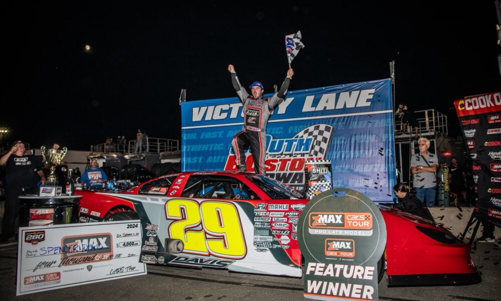Spencer Davis Goes Streaking In Cars Tour At Sobo Short Track Scene